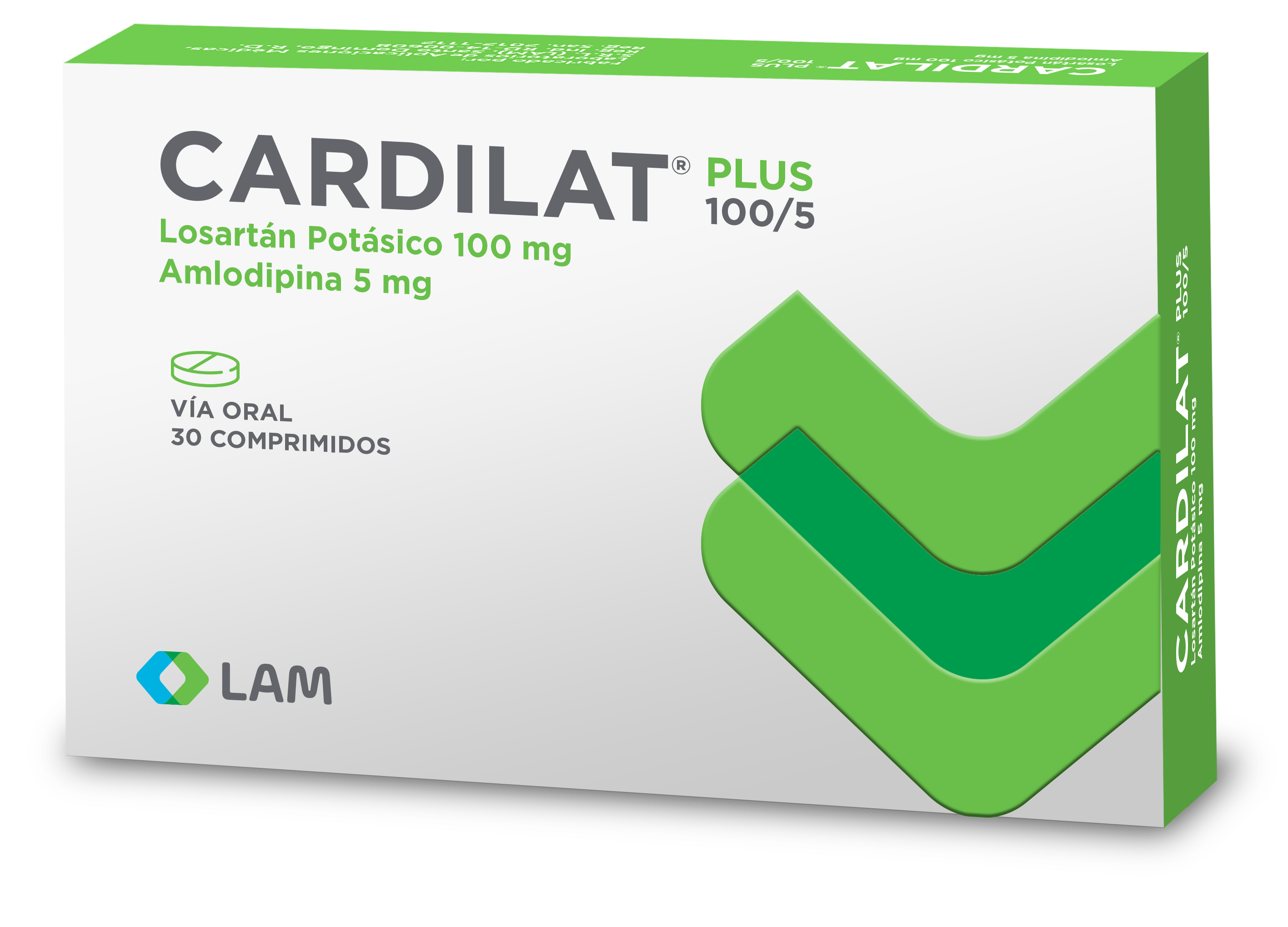 Cardilat Plus 100/5 - Laboratorios LAM